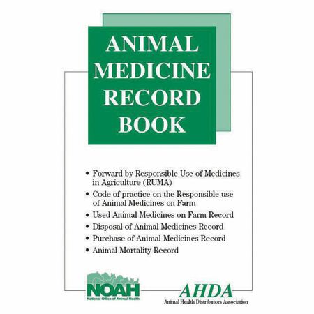 Animal Medicine Record Book only £6.66