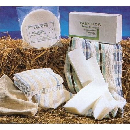 GD Textile Cotton Major Milk Filter Socks - 18" x 3.5" (Pack of 100 ...