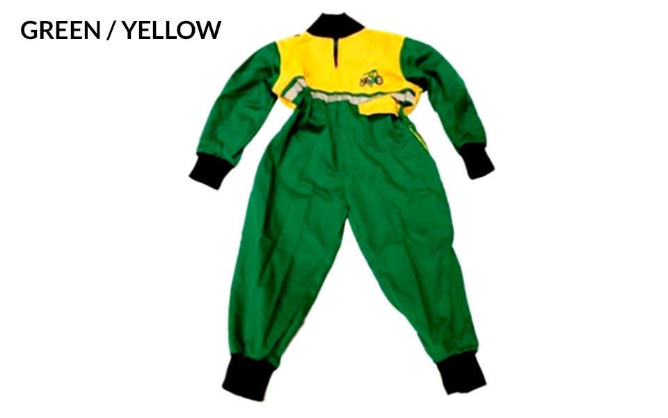 GD Textile Hi Viz Two-Tone Children's Boiler Suit Coverall - Green ...
