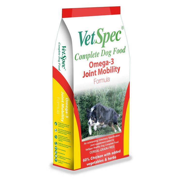 VetSpec Omega-3 Joint Mobility Formula Dog Food - 2kg (Chicken, Veg ...