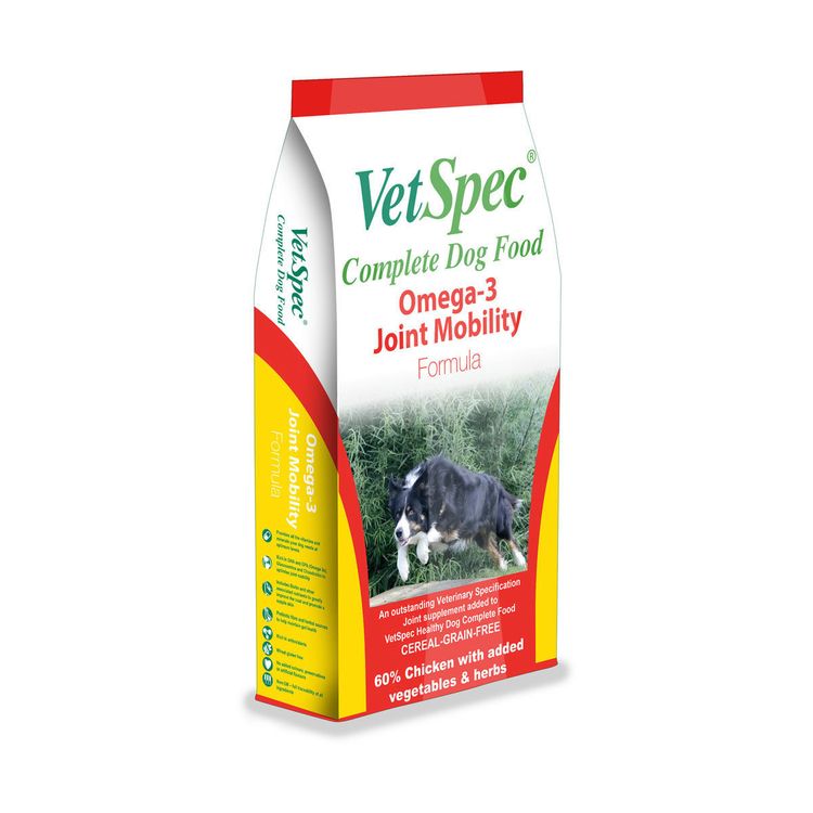 VetSpec Complete Omega-3 Joint Mobility Dog Food (Chicken, Veg & Herbs ...