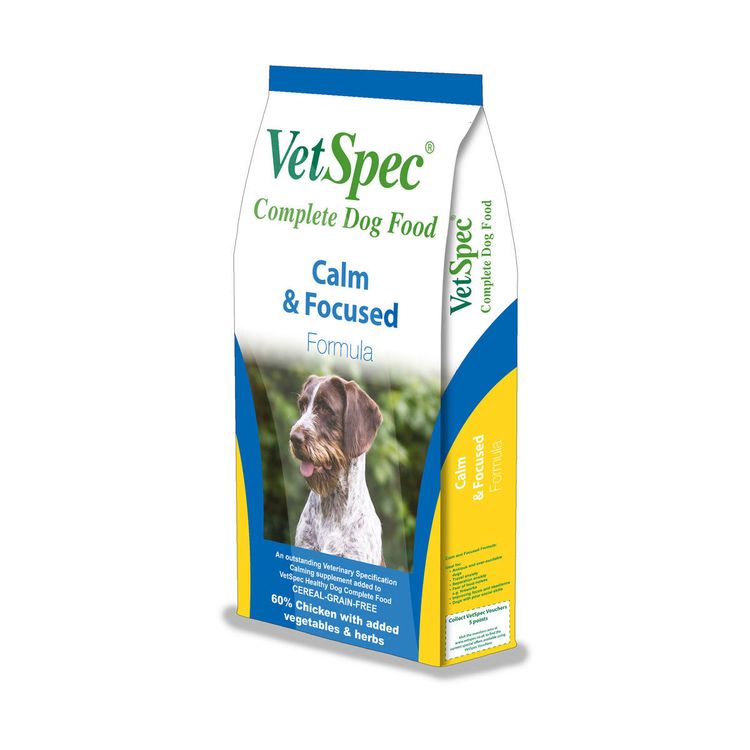 VetSpec Complete Calm & Focused Dog Food (Chicken, Veg & Herbs) from £14.38